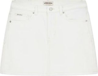 Guess Mini jupe en coton m&eacute;lang&eacute;