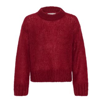 Part Two Rundhals-Strickware - - Knitwear - Damen - Rot - L