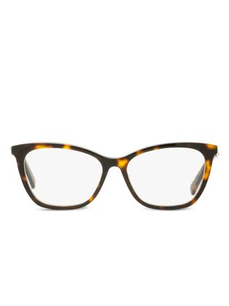 Roberto Cavalli lunettes de vue à monture écaille de tortue - Marron