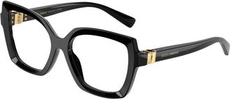 Dolce & Gabbana Femme, Accessoires, Noir, Taille: 55 MM Lunettes &Eacute;l&eacute;gantes Dg3413