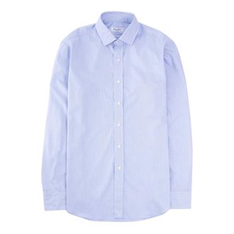 Salvatore Piccolo Homme, Chemises, Bleu, Taille: XL Chemise à Rayures Col Kent