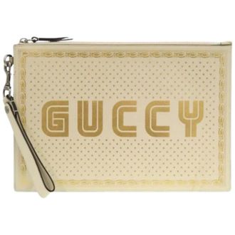 Gucci Sac clutch Pre-owned - Femme - Pre-owned - Beige - Taille: ONE Size