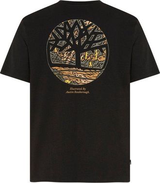 Timberland T-Shirt Illustrated Tree Logo Back Graphic f&uuml;r sportliche Aktivit&auml;ten, sportlicher Stil, Kurzarmdesign