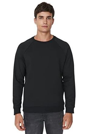 Trendyol Herren Gerade Lange &Auml;rmel Regul&auml;r Sweatshirts Maillot de surv&ecirc;tement, Black, XS pour des Hommes