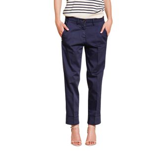 Mason's Femme, Pantalons, Bleu, Taille: 38 FR Pantalon chino New York Carrot