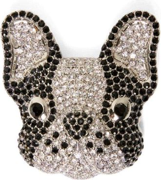 Weekend by Max Mara &Eacute;PINGLE PERLE BULLDOG NOIR ET BLANC MAX MARA WEEKEND