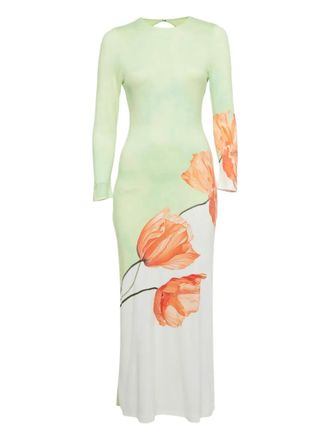 Alice & Olivia robe longue &agrave; fleurs - Vert