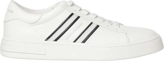 A|X Armani Exchange Baskets en toile avec semelle en caoutchouc - Homme - Chaussures - Blanc - Taille: 42 EU