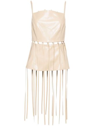 Nanushka haut Citta en cuir artificiel - Tons neutres