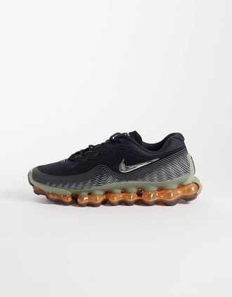 Nike Air Liquid Max baskets noires et orange