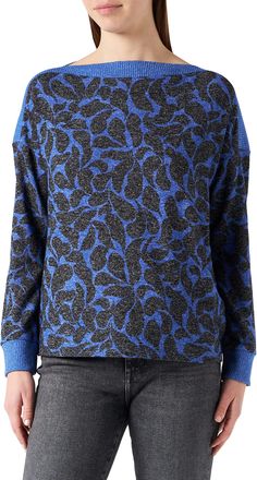 Street One Damen 317267 T-Shirt, eminent Blue Melange, 40