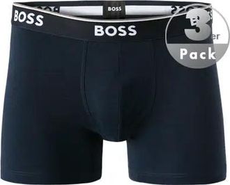 HUGO BOSS Herren Trunks blau Baumwolle unifarben
