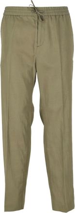 Calvin Klein Homme, Pantalons, Vert, Taille: W44 Pantalon Jogger en Tencel Coton Lin
