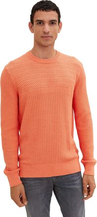 Tom Tailor Herren 1035093 Pullover, 11834 - Soft Peach Orange, S