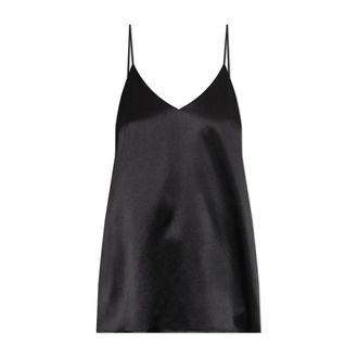 Lisa Yang Femme, Tops, Noir, Taille: 40 FR D&eacute;bardeur Camisole en Soie