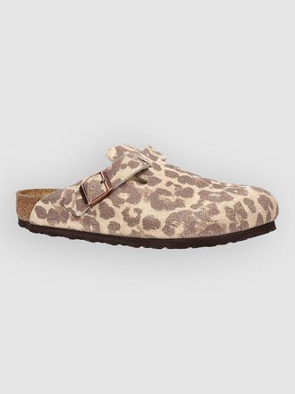 Birkenstock Boston Suede Leather Sandales marron