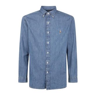 Polo Ralph Lauren Denimhemd mit Knopfleiste - - Shirts - Herren - Blau - XL