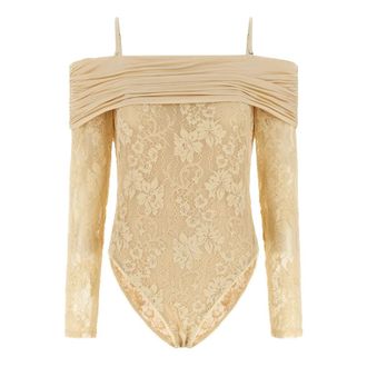 Zimmermann Rebellion Draped Bodysuit - - Tops - Damen - Beige - M