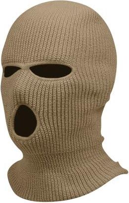 Generic Cagoule Hiver Mode Balaclava Tricoté Intégral 3 Trous Homme Chapeau Tricoté Femme Hiver Vélo Ski Cagoule Unisexe Sports