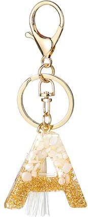 Generic Porte-cl&eacute;s chic avec pompon en r&eacute;sine pour sac &agrave; dos, Wh1., taille unique