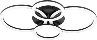 Eglo connect.z Luminaire plafonnier LED connect&eacute; Parrapos-Z, ZigBee, lampe de plafond contr&ocirc;lable par application et commande vocale Alexa, blanc chaud - f