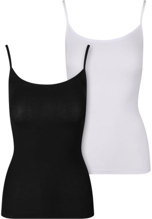 Urban Classics Damen Unterhemd Ladies Bamboo Tank Top 2-Pack, Spaghettitr&auml;ger Top, weich & atmungsaktiv, Tr&auml;gertop aus Bambus-Viskose, Gr&ouml;&szlig;en XS - XL