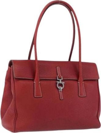 Ferragamo Sac &agrave; main Pre-owned - Femme - Pre-owned - Rouge - Taille: ONE Size