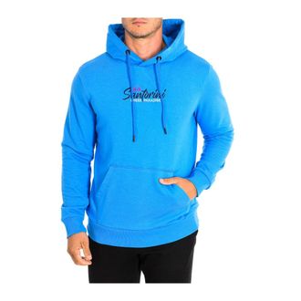 La Martina Blauer Kapuzenpullover mit gesticktem Logo - - Sweatshirts & Hoodies - Herren - Blau - S