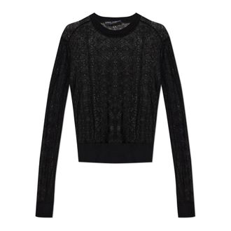 Dolce & Gabbana Langarmshirt - - Tops - Damen - Schwarzk - S