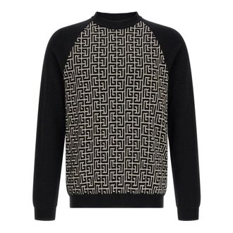 Balmain Rundhals-Pullover - - Knitwear - Herren - Mehrfarbig - L