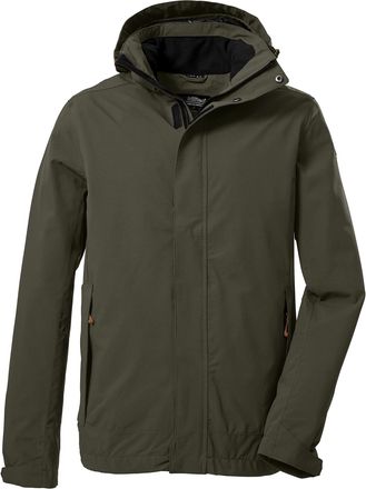 Killtec Herren Funktionsjacke/Outdoorjacke mit abzippbarer Kapuze KOS 87 MN JCKT_XENIOS; dunkeloliv, L, 39147-000