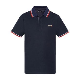 Schott NYC Schott Nyc, Homme, Tops, Bleu, Taille: S Polo