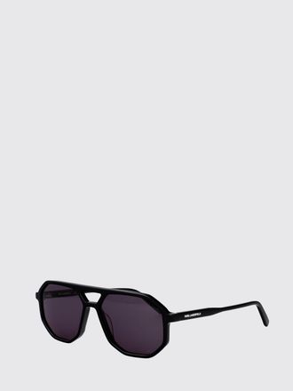 Karl Lagerfeld Lunettes de soleil en ac&eacute;tate avec double pont et forme irr&eacute;guli&egrave;re
