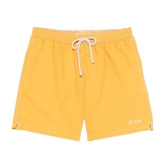 MC2 Saint Barth Homme, Maillots de bain, Jaune, Taille: M Patmos Swim Shorts With Back Pocket