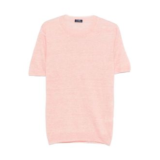 Barba Homme, Pulls, Rose, Taille: L T-shirt &agrave; col rond &agrave; manches courtes