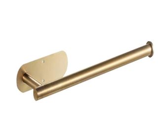 Generic Kompatibel mit Selbstklebendem Toilettenpapierhalter, Handtuchrollenhalter, K&uuml;chenhaken, Aufbewahrungshalter, Edelstahl-Wandhalterung(Lengthen Gold)