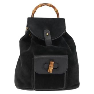 Gucci Pre-owned Vintage Bambus Rucksack - - Pre-owned - Damen - Schwarzk - ONE SIZE