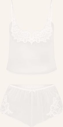 SKIMS Skims Shorty-Schlafanzug Skims Romance Aus Seide weiss