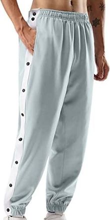 Generic Pantalon DEntraîNement Pour Homme Avec Fermeture éClair Sur Toute La Longueur, Pantalon De Jogging, Pantalon DéChiré, Pantalon De Loisir, Pantalon De 