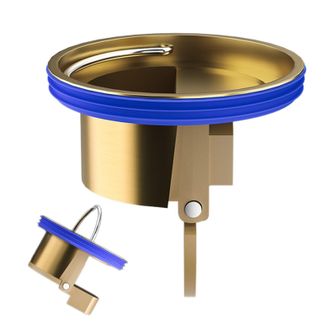 Generico R&uuml;ckflussverhinderer f&uuml;r die Dusche, Geruchsblocker aus Messing, einfache Installation des Bargeldstopfens, automatischer Verschlusskern f&uuml;r Badezimme