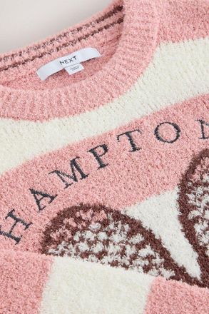 Next Rundhalspullover Frottee-Pullover mit hohem Baumwollanteil (1-tlg)