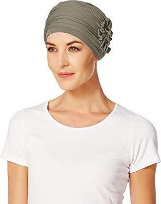 Christine Headwear Lotus Turban Bandeau, Brown Green, Taille Unique aux Femmes