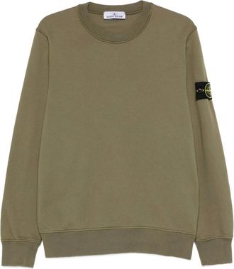 Stone Island Homme, Sweatshirts et sweats &agrave; capuche, Vert, Taille: XL SweaT-shirt ras du cou avec logo Compass