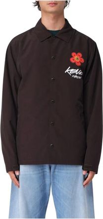 Kenzo Veste Coach Futura L&eacute;g&egrave;re - Homme - Vestes - Brun - Taille: M