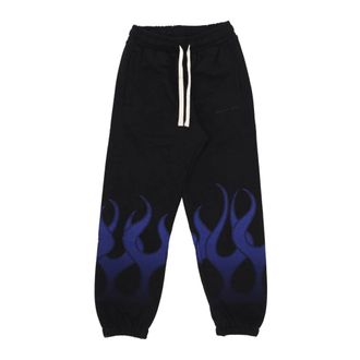 Vision Of Super Flames Leichte Trainingshose Schwarz/Blau - - Trousers - Herren - Schwarzk - S