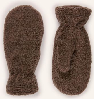 Loevenich Loevenich Teddyfell-F&auml;ustlinge braun