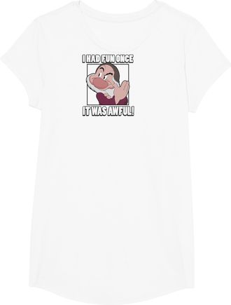 Disney Snow White Grumpy I Had Fun Once It Was Awful Poster T-Shirt