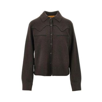 Guest In Residence Cropped Westernhemd - - Blouses & Shirts - Damen - Braun - S