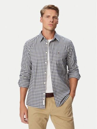 Tommy Jeans Hemd Check Oxford DM0DM23516 Blau Regular Fit