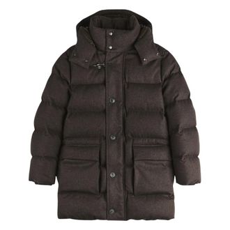 Fay Lungo Piuma Down Jacket - Homme - Vestes - Brun - Taille: L